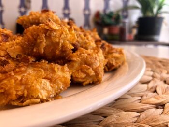 Popcorn de pollo - receta fácil, sana y casera - Consujugo